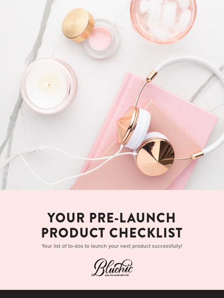 Your Pre-Launch Product Checklist | PDF