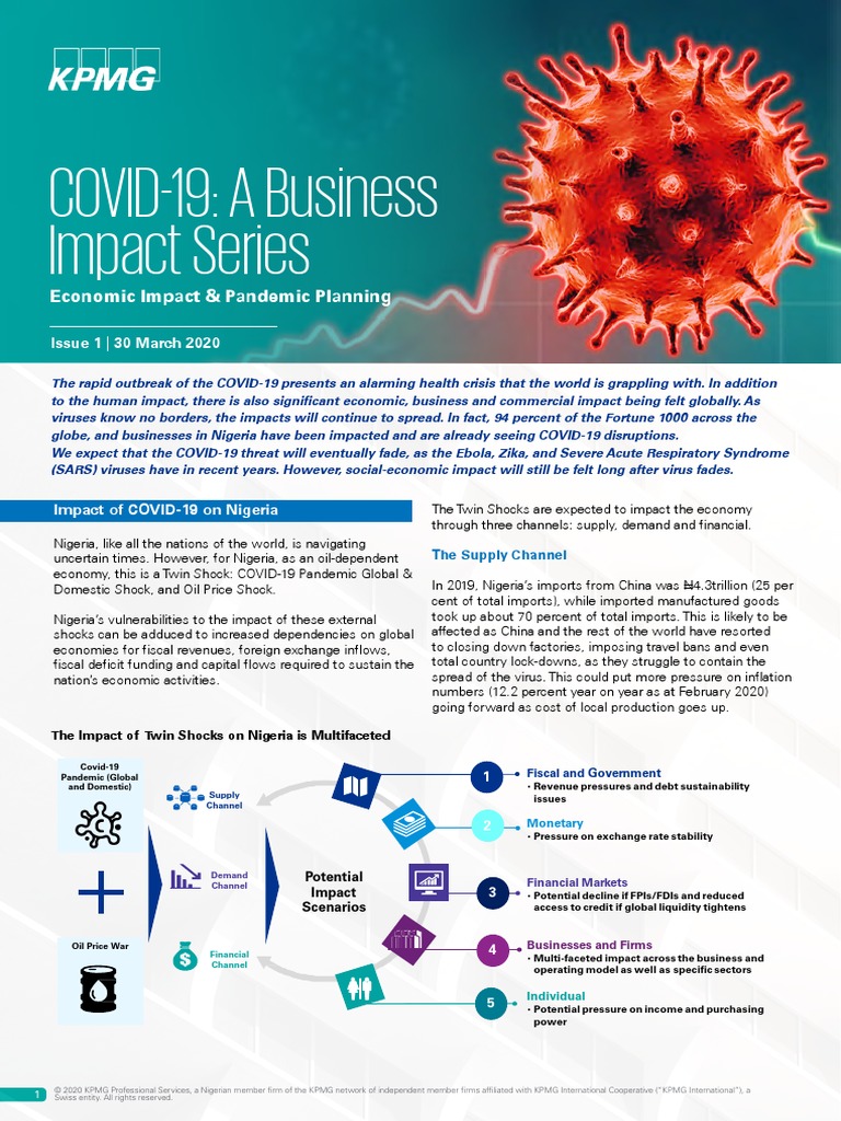 KPMG Newsletter (Issue 1) - Economic Impact and Pandemic Planning PDF ...