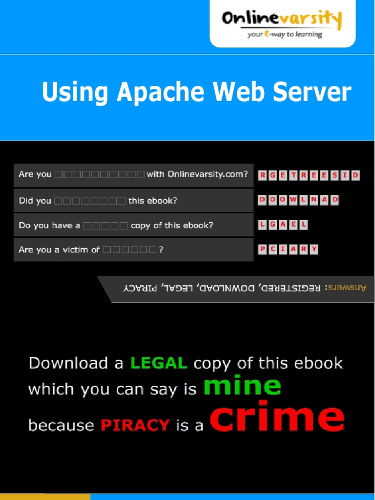 Using Apache Web Server - INTL | PDF | Apache Http Server | Web Server