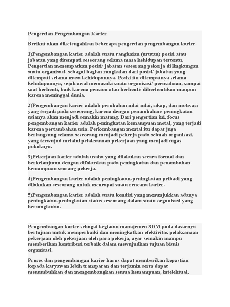 Diskusi 8 Pengembangan SDM | PDF