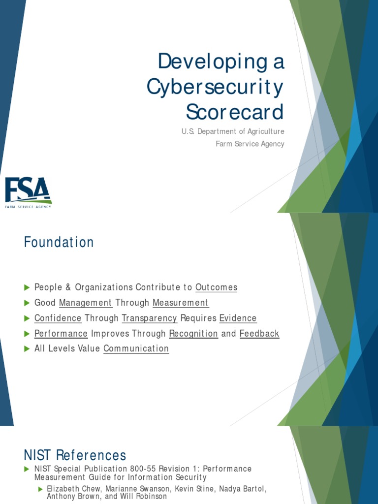 Developing A Cybersecurity Scorecard | Download Free PDF | Performance ...