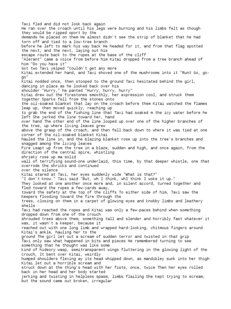 Tavi's Escape and Kitai's Rescue | PDF | Nature