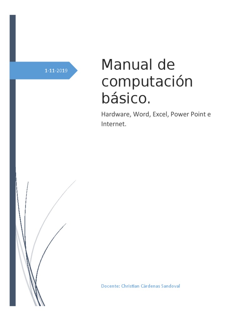 Manual de computación básico | PDF | Sistema operativo | Hardware de la computadora