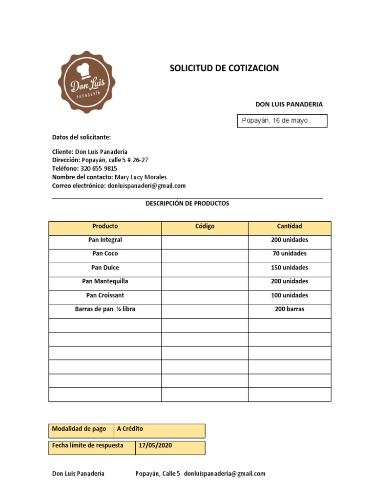 Solicitud de Compra | PDF