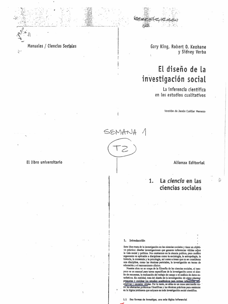 King, Keohane Verba Cap 1 y 2 | PDF