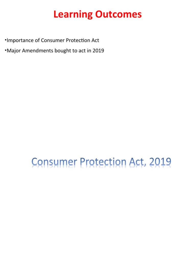 A2071606164 - 24921 - 17 - 2020 - Consumer Protection Act, 2019 | PDF