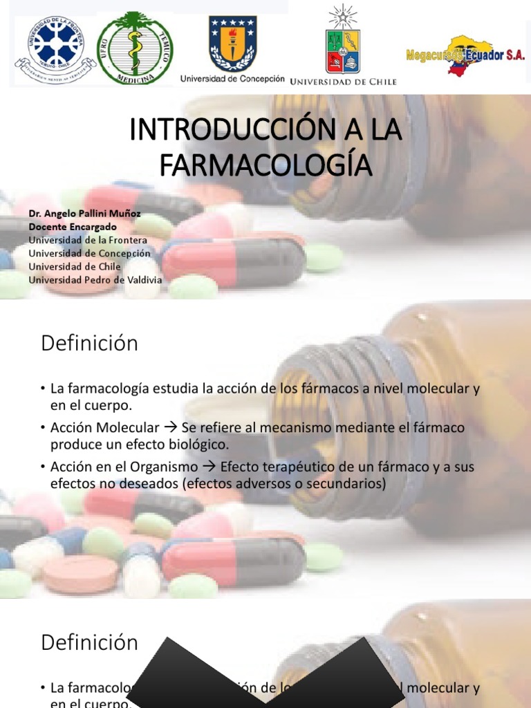 Introducción A La Farmacología PDF | PDF | Farmacia | Farmacología