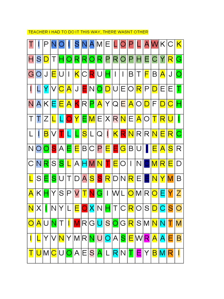 Gothic Horror Word Search | PDF | Mystery, Thriller & Crime Fiction ...