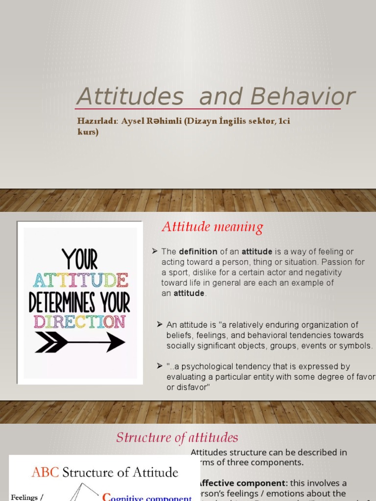 Attitudes and Behavior | PDF | Attitude (Psychology) | Behavior
