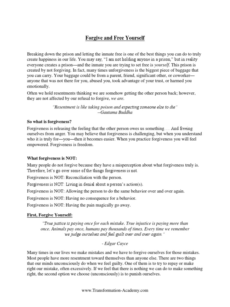 Original 2 PDF | PDF | Forgiveness | Guilt (Emotion)