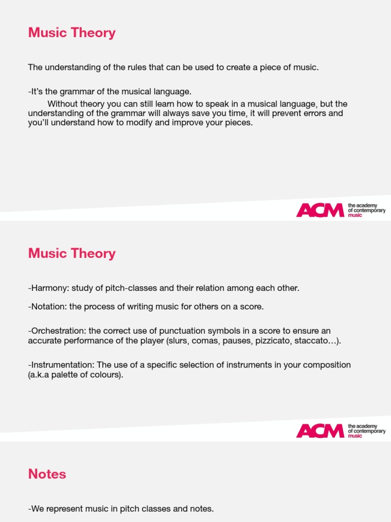 Music Theory Basics Pdf Pdf Interval Music Pitch Music