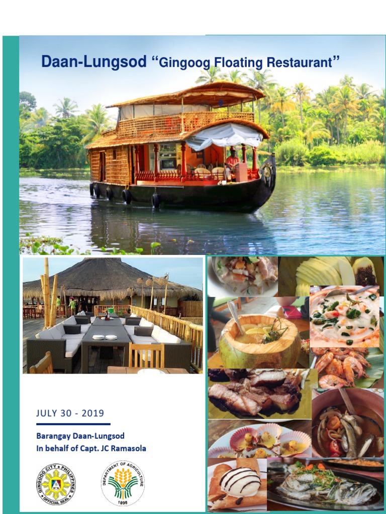 Daan-Lungsod " ": Gingoog Floating Restaurant | PDF | Restaurants | Menu