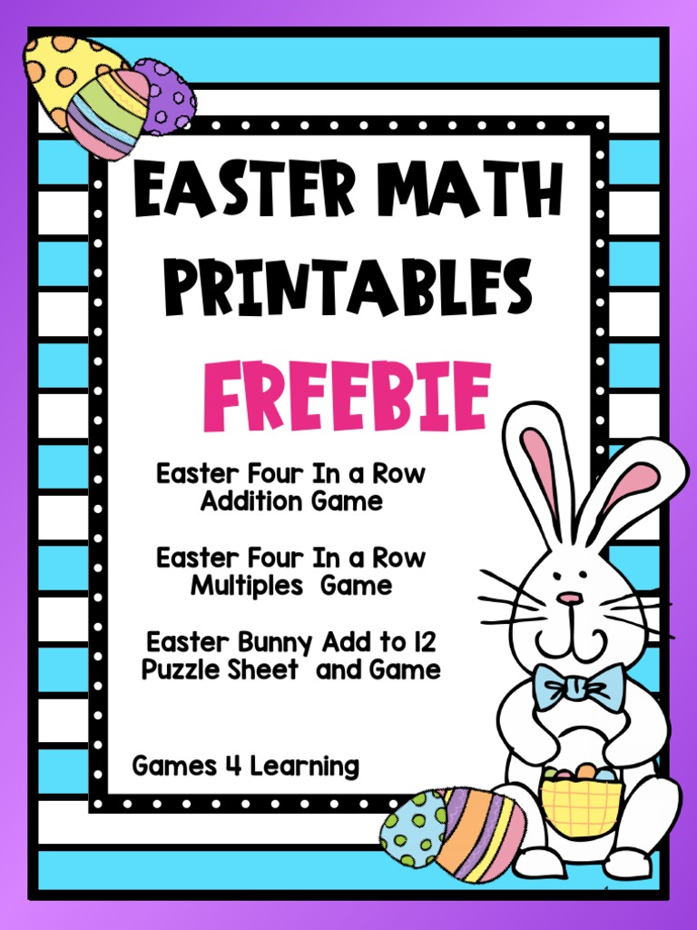 Easter Math Printables: Freebie | PDF | Leisure