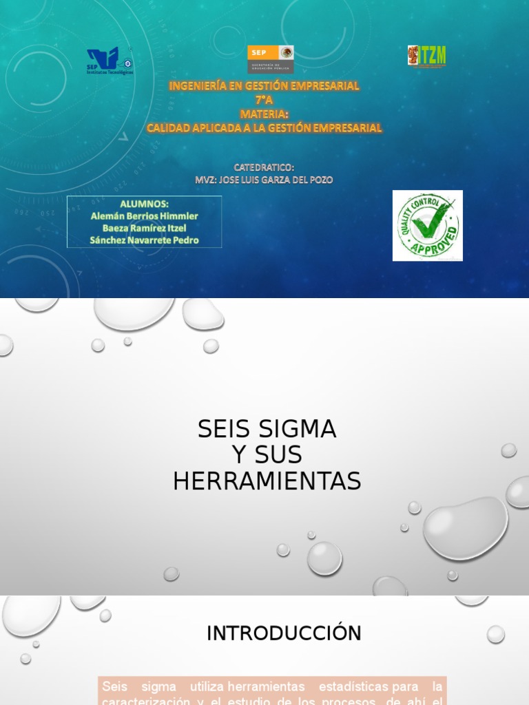 Seis-Sigma Sus-Herramientas | PDF | Six Sigma | Science