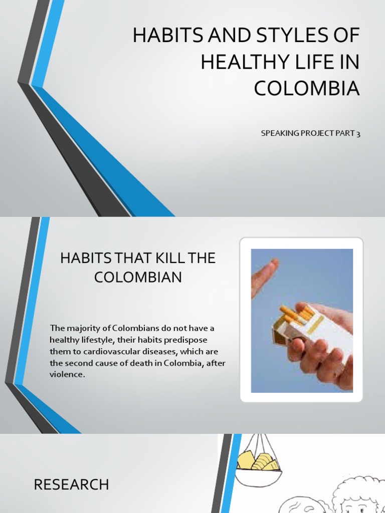 Habits and Styles of Healthy Life in Colombia: Speaking Project Part 3 ...