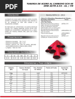 Tabla de Dimensiones de Tuberia Segub Asme B36.10 PDF | PDF | Materiales | Acero