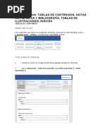 Menú Referencias de Word | PDF | Bibliografía | Microsoft Word