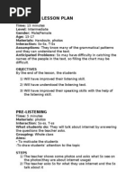 PPP Lesson Plan | PDF | Learning | Lesson Plan