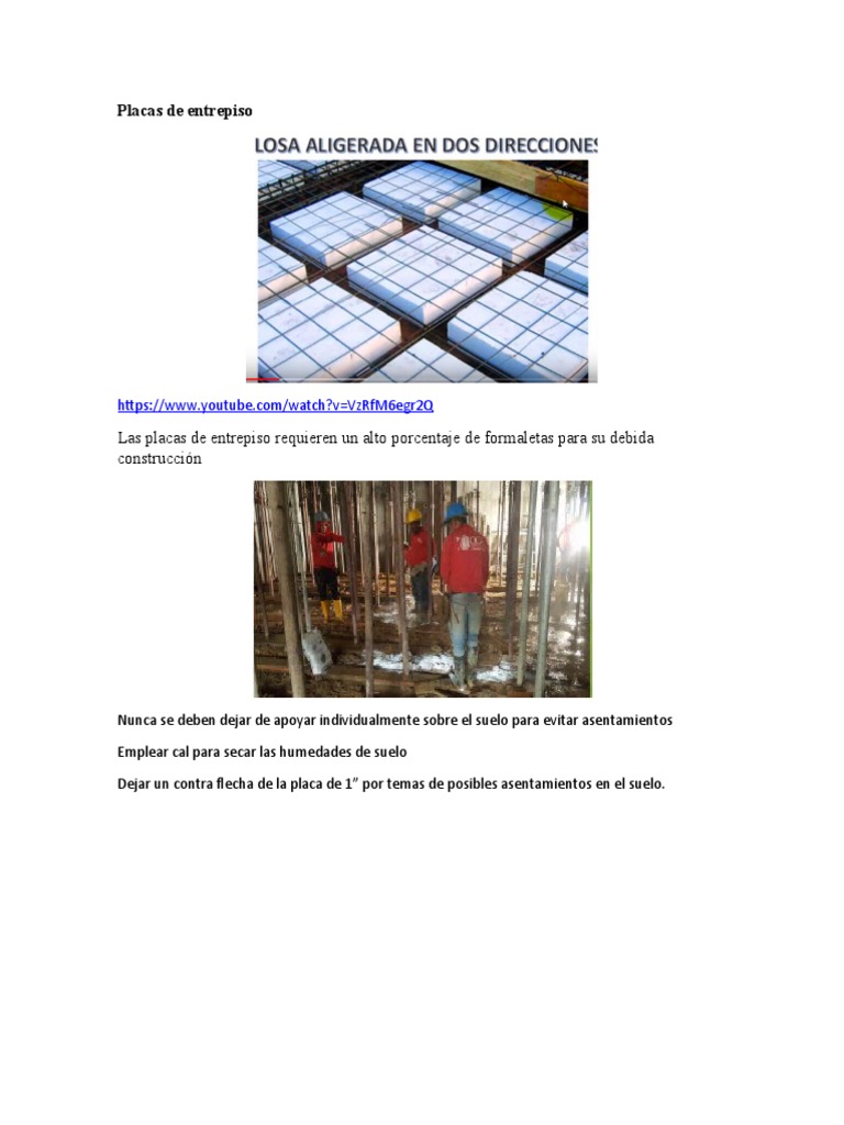 Construcción de Placas de Entrepiso | PDF | Bóveda (Arquitectura) | Ingeniero civil