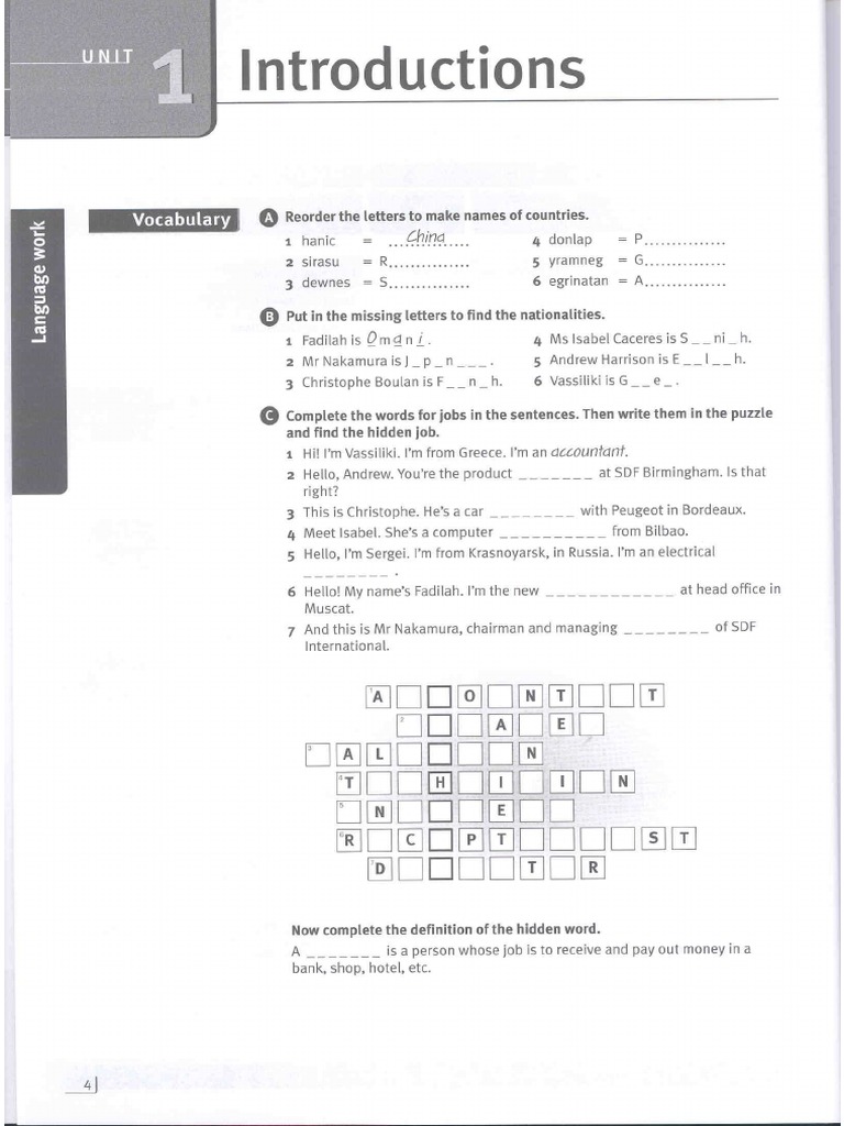 Unit 1 Introductions | PDF