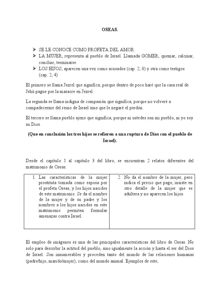 Oseas Pdf Matrimonio