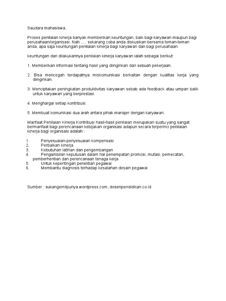 Diskusi 6 MSDM | PDF