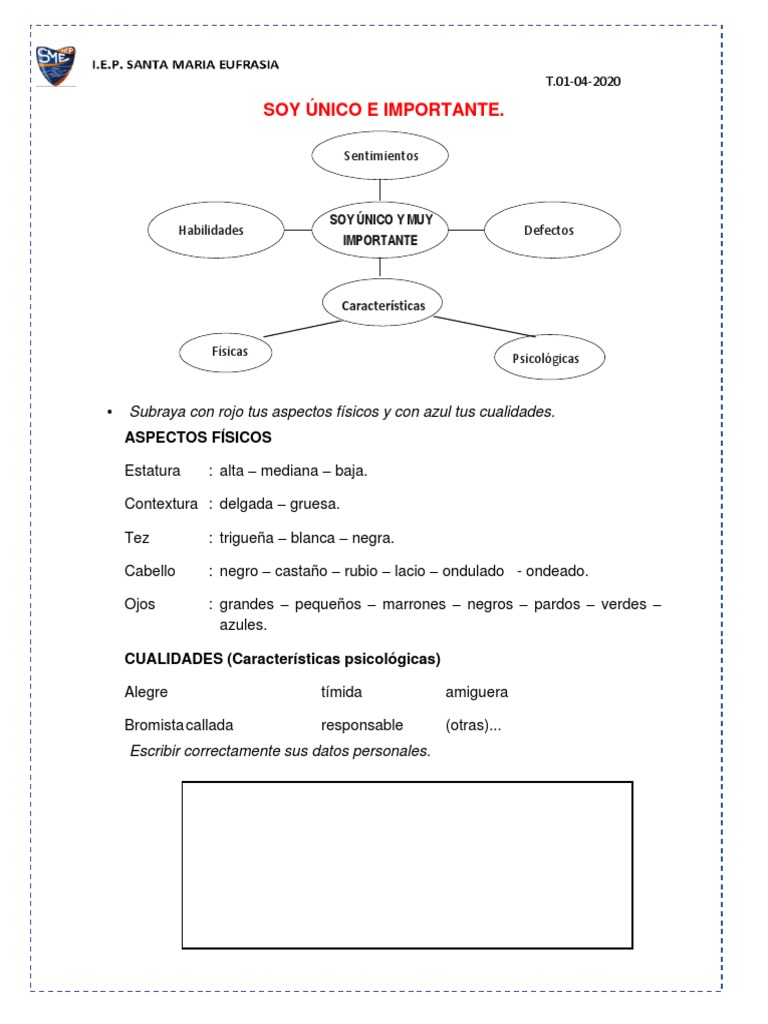 Soy Único e Importante | PDF