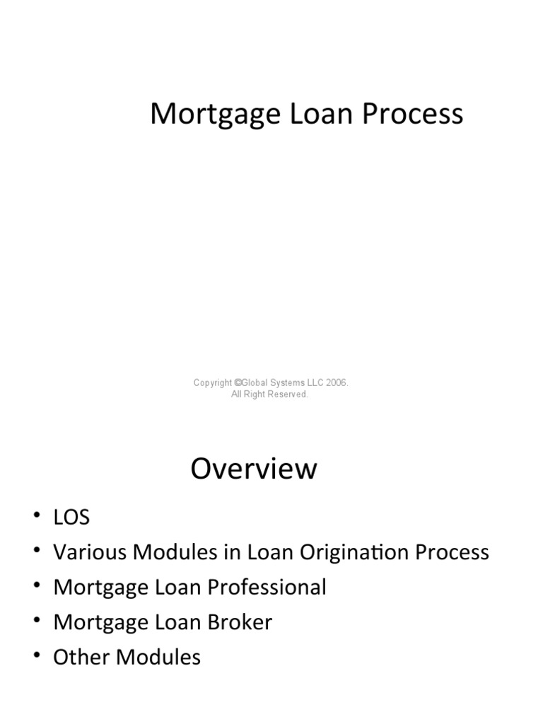 Mortgage Loan Process: All Right Reserved | PDF | Loans | Mortgage Loan