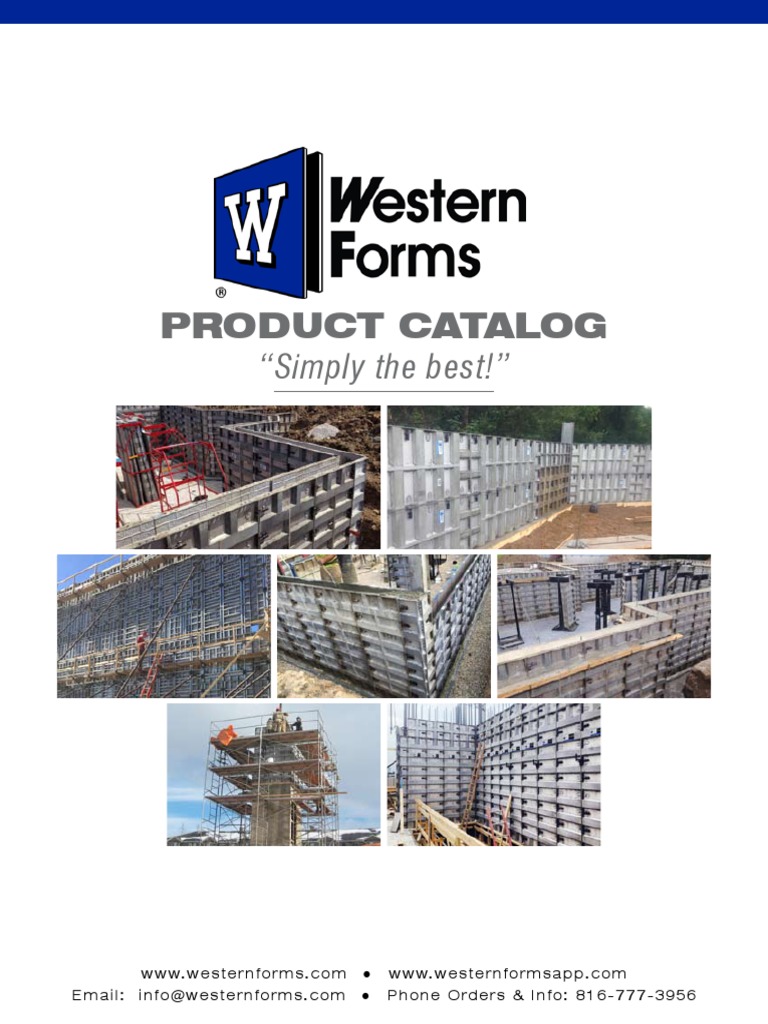 Western Forms - Product Catalog PDF | PDF | Building Materials ...