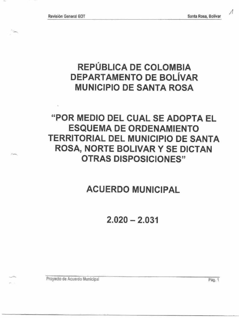 Eot Santa Rosa Norte | PDF