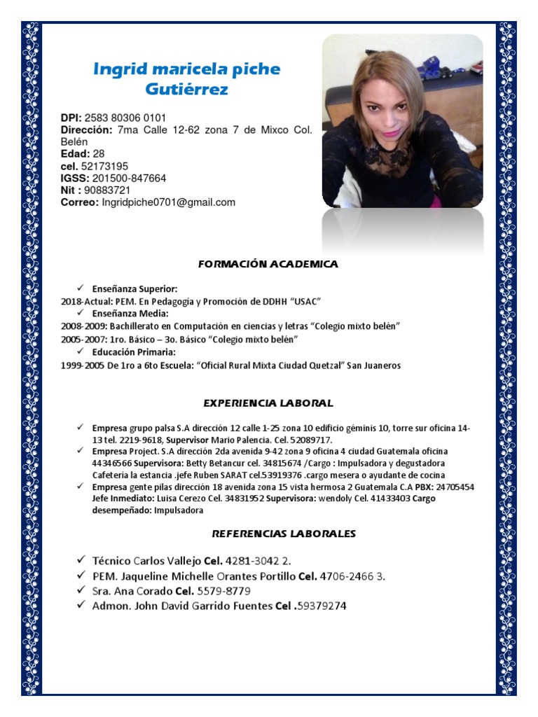 CV Ingrid | PDF