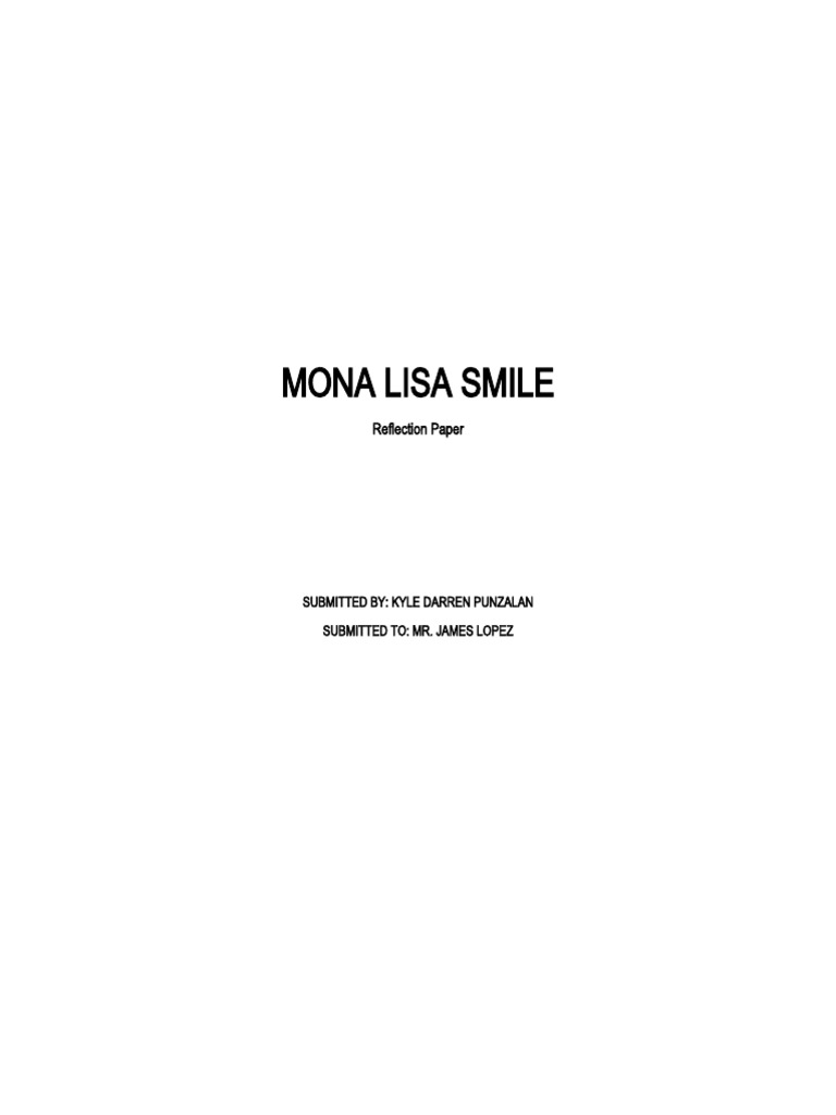 Mona Lisa Smile Orig | PDF | Psychological Concepts