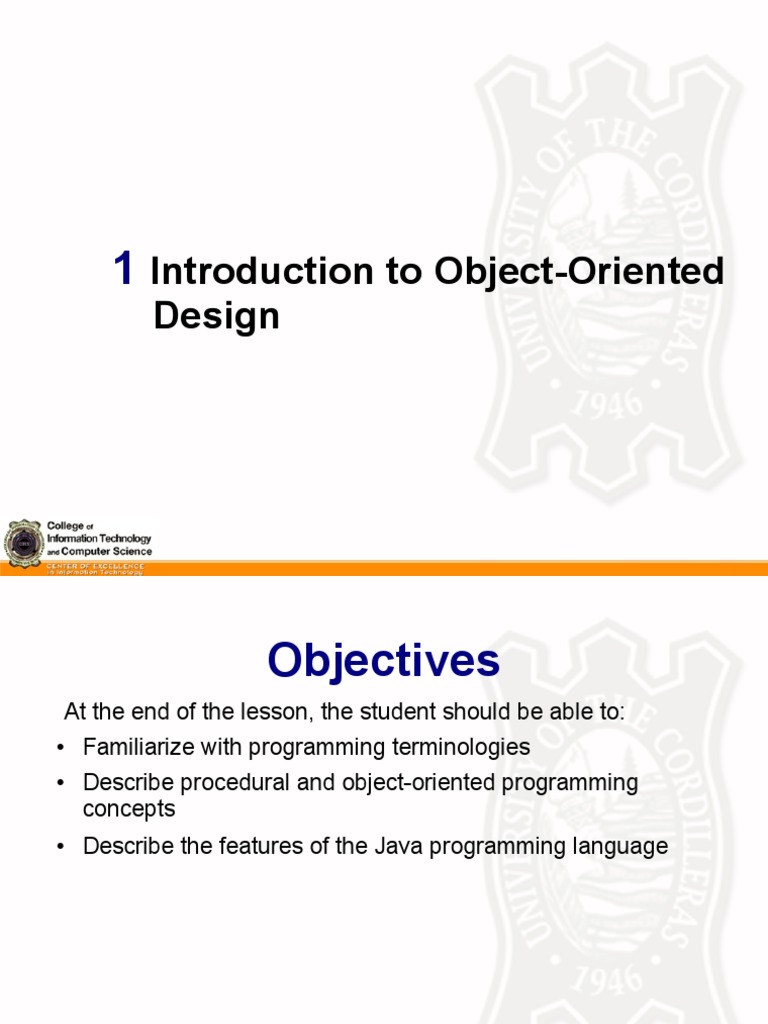 Introduction To Object-Oriented Design | PDF | Object Oriented ...