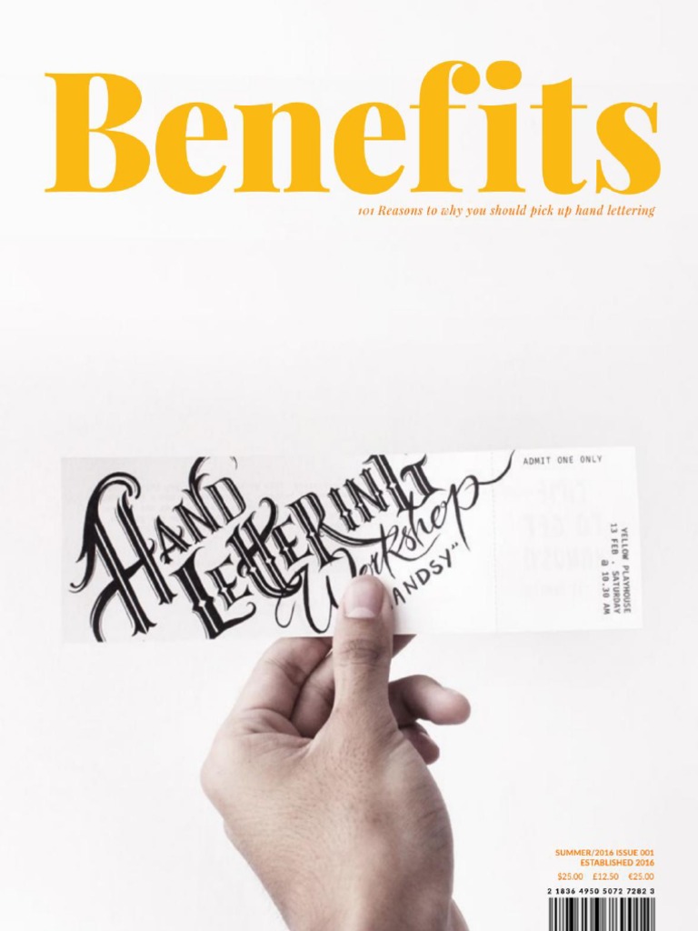 Benefits Magazine - 101 Reasons Why A Designer Should Pick Up Hand ...