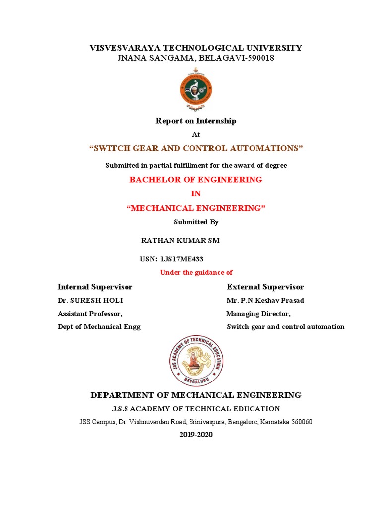 Internship Report | PDF | Programmable Logic Controller | Automation