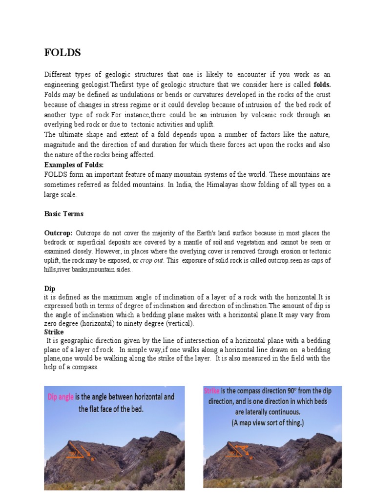 Examples of Folds | PDF | Geology | Structural Geology