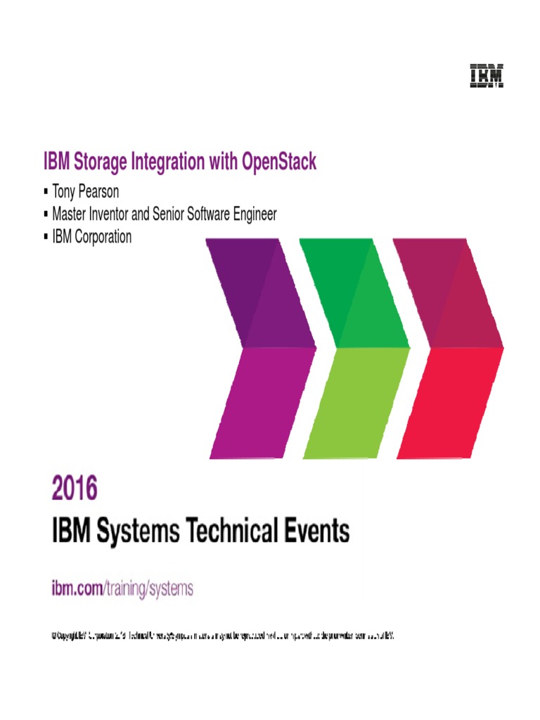 IBM Storage Integration With OpenStack | PDF | Open Stack | Cloud Computing