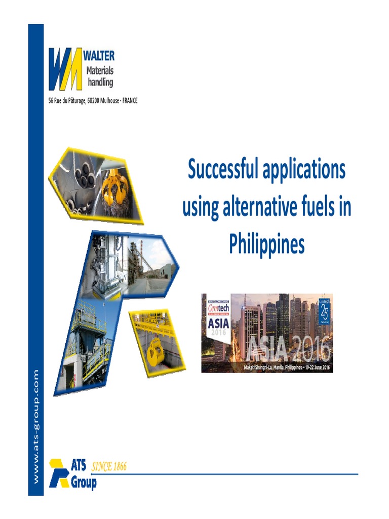 Successful Applications Using Alternative Fuels in The Philippines ...