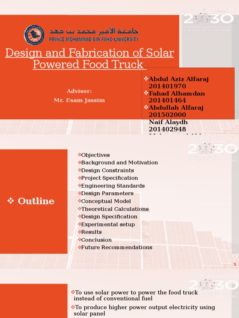 Solar Powered Food Truck Design Guide | PDF | Solar Energy | Solar Power