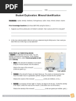 MineralIdentificationSE Key 1 | PDF | Minerals | Density