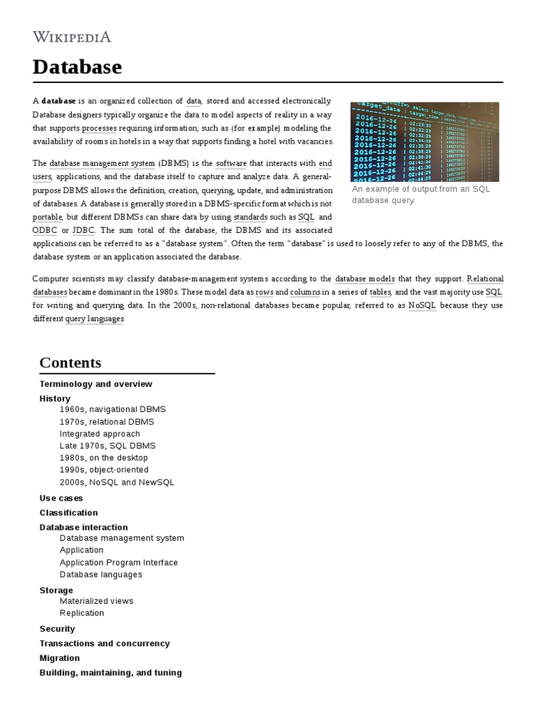 Database An Example Of Output From An Sql Database Query Download 0333