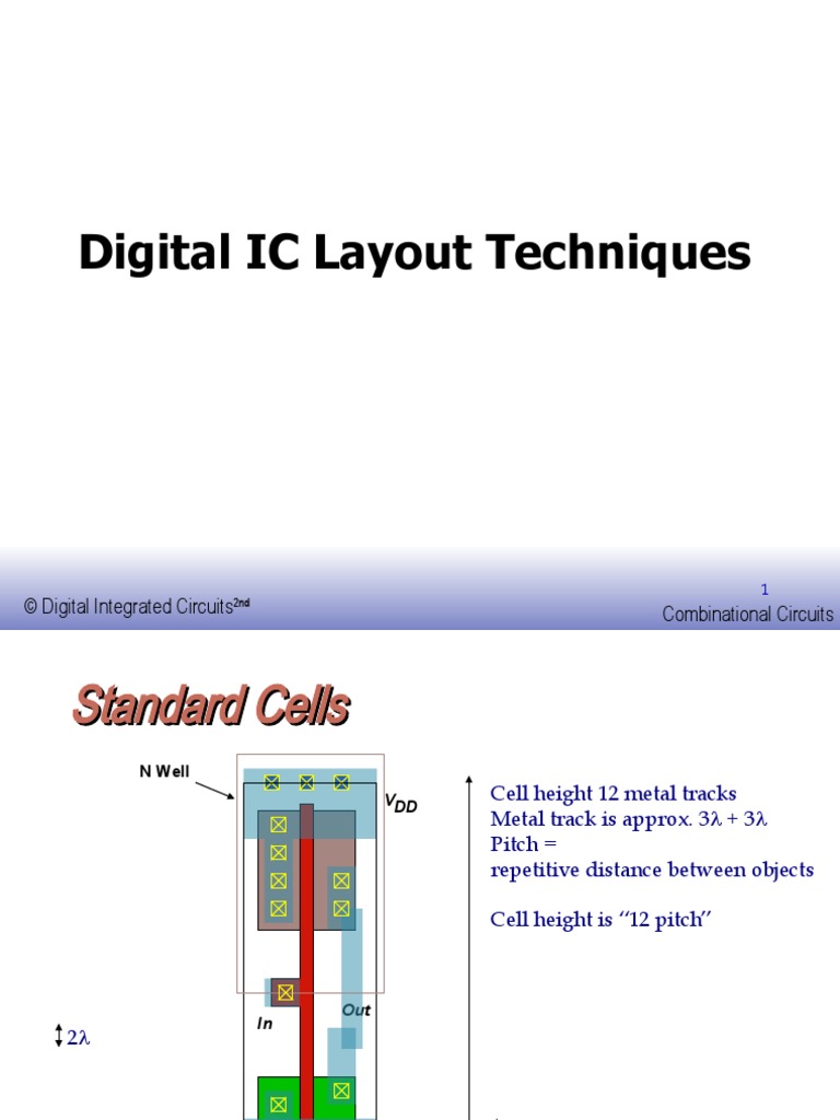 Digital IC Layout Techniques: © Digital Integrated Circuits ...