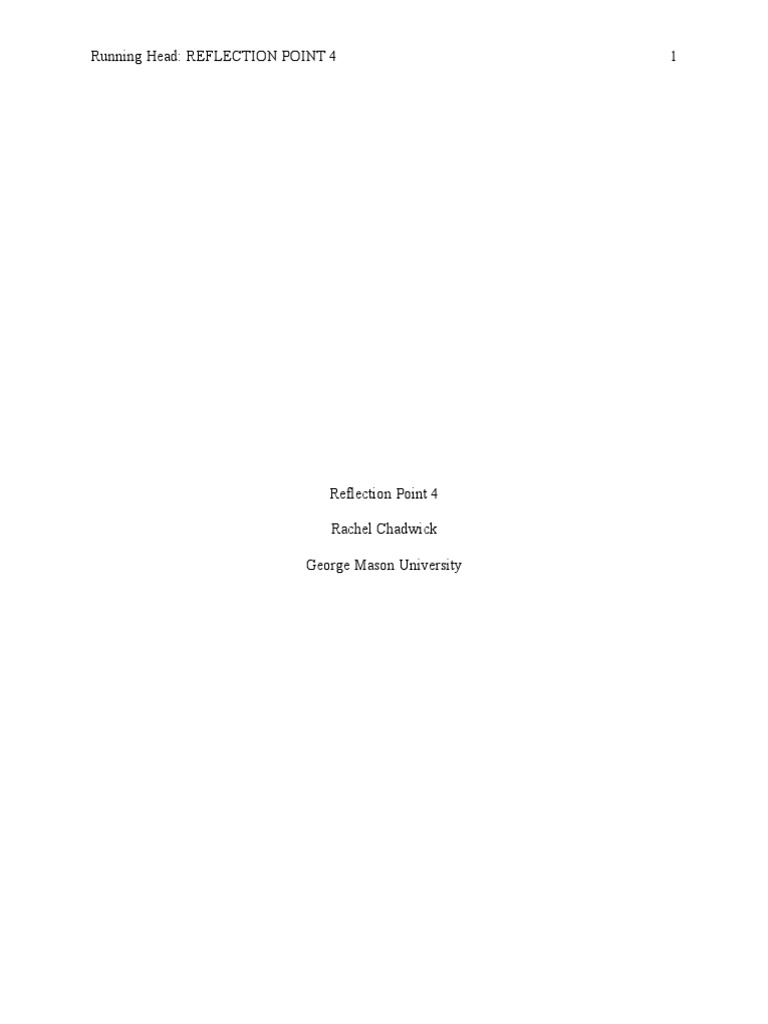 Rachel Chadwick Reflection Point 4 | PDF | Teachers | English As A ...