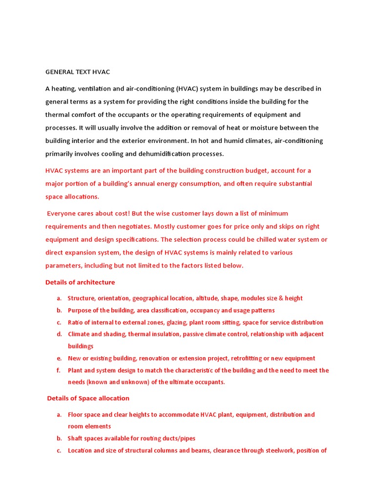 General Text Hvac | PDF | Heat Pump | Air Conditioning