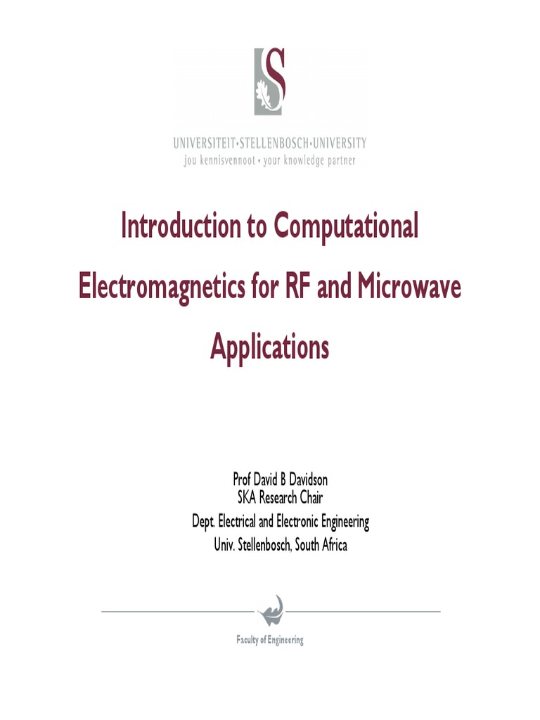 Introduction To CEM | PDF | Boundary Element Method | Finite Element Method Introduction To CEM | PDF | Boundary Element Method | Finite Element Method