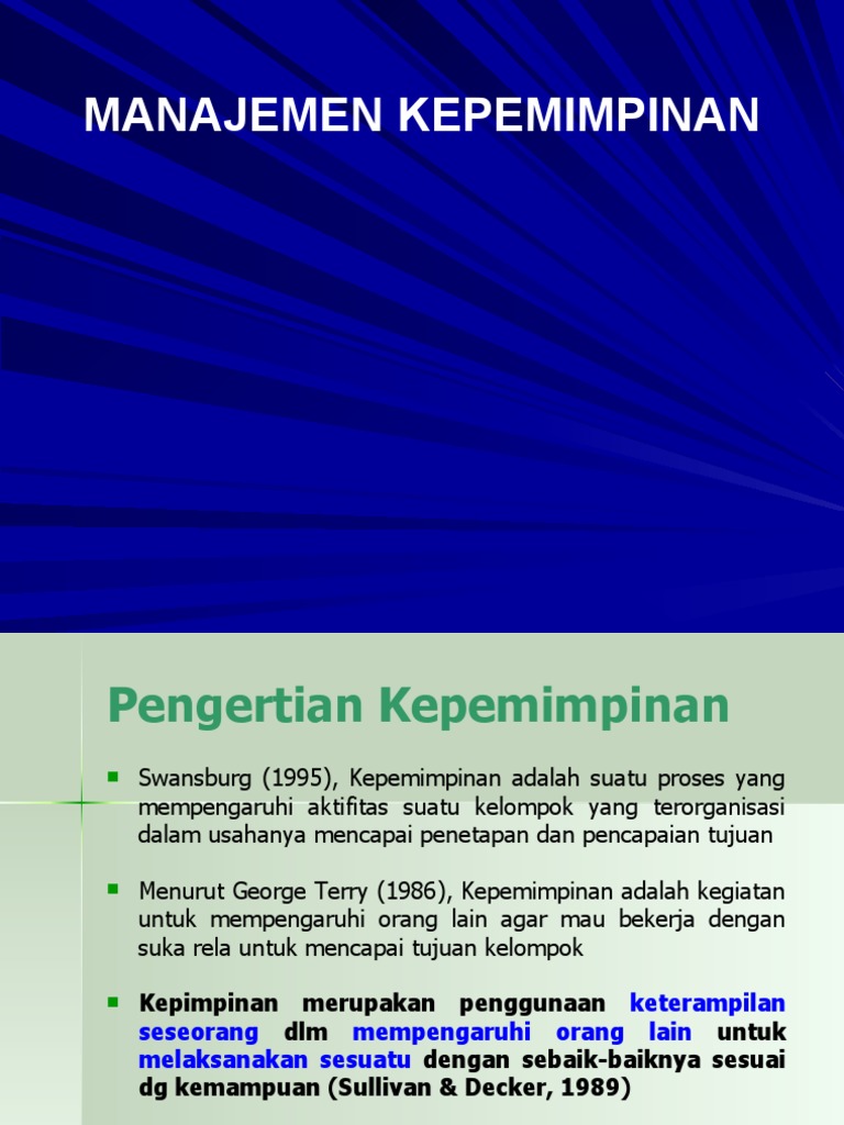 1.konsep-Manj Kepemimpinan | PDF