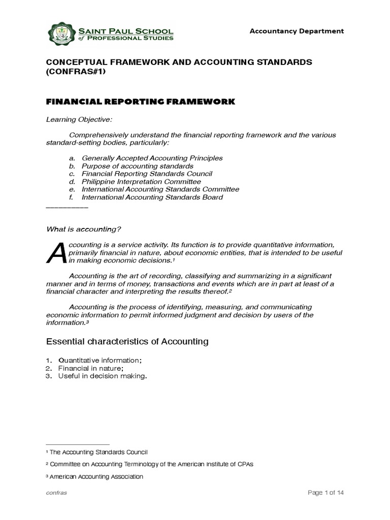 Understanding the Financial Reporting Framework in the Philippines ...