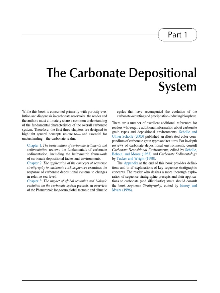 Part 1 The Carbonate Depositional System 2013 | PDF | Stratigraphy ...