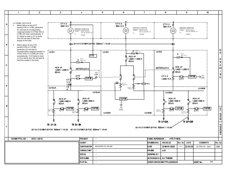 1. (SINGLE LINE DIAGRAM-1)-59(Generator Quotation )2 | Power (Physics ...