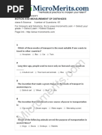 Worksheet Questions - Motion & Measurement of Distances - Notes - Study ...